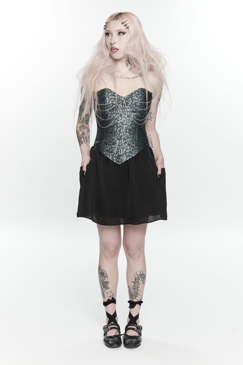 Falda Negra Lisa Vamp – GHO